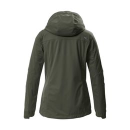 Killtec Damen Softshelljacke "KOS 69 WMN SFTSHLL JCKT", gr&uuml;n, Gr. 44, Oberseite: 100% Polyester.R&uuml;ckseite: 100% Polyester, Jacken, Winddichte,