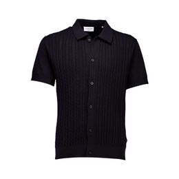 LINDBERGH Herren Cardigan "Cardigan (Kurzarm) Relaxed Fit", schwarz, Gr. L, Obermaterial: 100% Baumwolle, Strickjacken