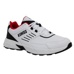 K-Swiss Herren Sneaker "FARIO LTH", Gr. 44wht, blk, marsrot, Synthetik, Schuhe