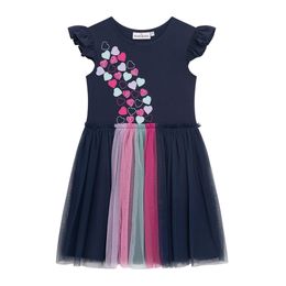 Danamade Kleid M&auml;dchen Gr&ouml;&szlig;e 104 navy / mint / flieder / pink