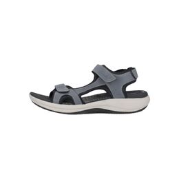 Clarks Damen Sandale "Mira Bay", Gr. 37,5blau, grau, Kunstfaser, Schuhe, mit superweichem Fu&szlig;bett