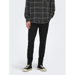 Only & Sons ONLY & SONS Herren Chinos "ONSMARK SLIM GW 0209 PANT NOOS", schwarz, Gr. 32, unifarben, Web, Obermaterial: 76% Polyester, 20% Viskose, 4% Elasthan,