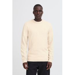 Blend Herren Strickpullover "BHBRANKO CREW KNIT", beige, Gr. L, unifarben, Strick, Obermaterial: 60% Wolle, 40% Nylon, Pullover, Wollmischung,
