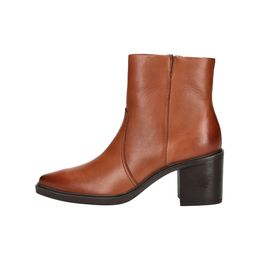 Paul Green Damen Stiefelette "Paul Green Stiefelette Glattleder", Gr. 38,5, braun, Glattleder, Schuhe