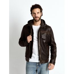 JCC Herren Lederjacke "31025206", braun, Gr. 48, Oberstoff: 100% Lammleder. Futter: 100% Baumwolle. &Auml;rmelfutter: 100% Polyester. Taschenfutter: 100%