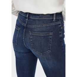 Only Damen Bootcut-Jeans "ONLBLUSH MID FLARED DNM TAI021", blau, Gr. L, Abriebeffekte, Denim/Jeans, Obermaterial: 92% Baumwolle, 6% Elastomultiester,