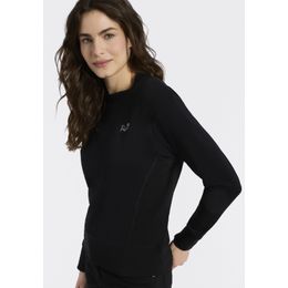 Ragwear Damen Sweatshirt "AZALLEA O", schwarz, Gr. XS, unifarben, Sweatware, Obermaterial: 70% Baumwolle, 30% Polyester, Sweatshirts, mit