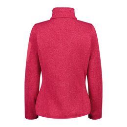 CMP Damen Strickfleecejacke "KNITTED MELANGE FLEECE WOMAN JACKET", pink, Gr. 40, Strick, Obermaterial: 100% Polyester, Jacken, mit Rei&szlig;verschluss,
