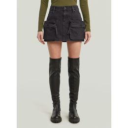 G-Star Raw G-STAR Damen Maxikleid "Mini Cargo Rock"worn in schwarz obsidian, Gr. 25, Obermaterial: 75% Baumwolle, 25% Baumwolle, Kleider