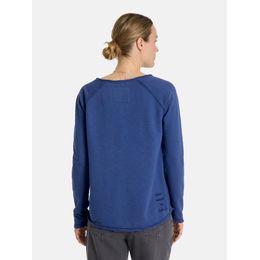 LIEBLINGSST&Uuml;CK LIEBLINGSST&Uuml;CK Damen Langarmshirt "Cathrina", blau, Gr. XS, clean, unifarben, Jersey, Obermaterial: 100% Baumwolle, Shirts, aus reiner Baumwolle