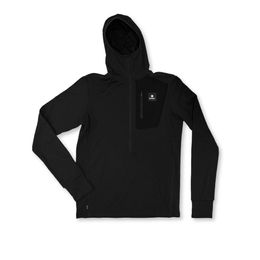 Saysky Combat Half Zip Fleece Hoodie Bekleidung Herren schwarz M