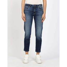 Boyfriend-Jeans Gang "Gang Jeans Boyfriend 94NADIA CROPPED", Damen, Gr. 32, blau (denim blau), Denim/Jeans, 98% Baumwolle, 2% Elasthan, Jeans