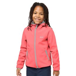 Jack Wolfskin Jungen Softshelljacke "FOURWINDS JACKET KIDS", rosa, Gr. 176, Softshell, Obermaterial: 100% Polyester. Futter: 100% Polyester. Futter