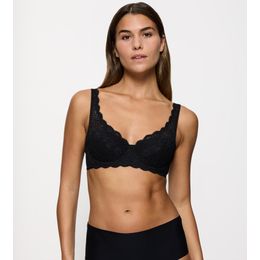 Triumph Damen Balconette-BH "Amourette", Gr. 85, schwarz, Microtouch, Obermaterial: 51% Polyamid, 22% Elasthan, 16% Baumwolle, 11% Polyester,