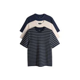 The Set T-Shirt Herren Gr&ouml;&szlig;e XL navy / dunkelblau / hellgrau / wei&szlig;