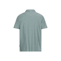 Camel Active Herren Poloshirt, gr&uuml;n, Gr. S, bestickt, gestreift, Jersey, Obermaterial: 100% Baumwolle, Shirts, normale Passform, Kurzarm, mit