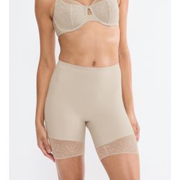 Triumph Damen Panty "Comfort Contour Mid-Thigh Panty", Gr. L, beige, Microtouch, Obermaterial: 56% Polyamid, 44% Elasthan, Unterhosen, flache