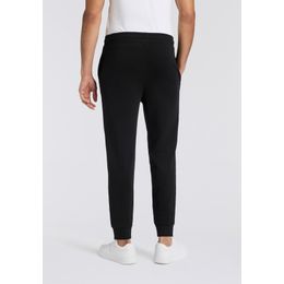 Hugo Herren Sweathose "Dayote", schwarz, Gr. XL, unifarben, Sweatware, Obermaterial: 100% Baumwolle, Hosen, Regular Fit, elastischer Bund,