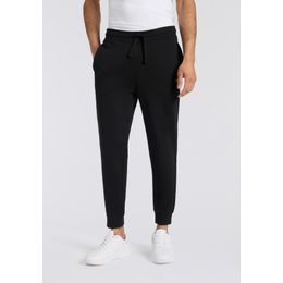 Hugo Herren Sweathose "Dayote", schwarz, Gr. XL, unifarben, Sweatware, Obermaterial: 100% Baumwolle, Hosen, Regular Fit, elastischer Bund,