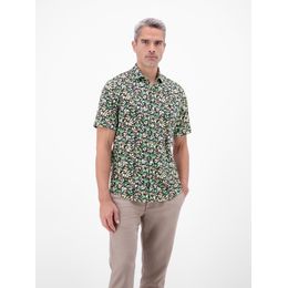 Lerros Herren Kurzarmhemd "1/2 Hemd aus 100 % Baumwolle, floral bedruckt"mint water, Gr. XL, 100% Baumwolle, Hemden