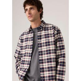 Levi's LEVI'S Herren Karohemd "AUTHENTIC BUTTON DOWN"atila plaid marineblaus, Gr. L, kariert, Web, Obermaterial: 100% Baumwolle, Hemden, im Karo Muster