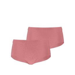 Puma Damen Panty "Puma WOMEN INVISIBLE COTTON MINI SHORTS 2P", Gr. XXL, rosa, Jersey, Obermaterial: 88% Baumwolle, 12% Elasthan, Unterhosen, nahtlose