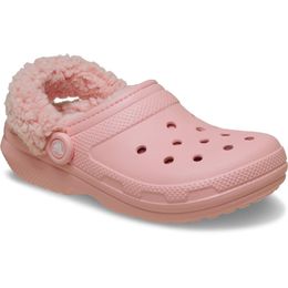 Crocs M&auml;dchen Hausschuh "Classic Fleece Lined Clog", Gr. 37powder pink, Croslite , Schuhe, Clog mit Warmfutter
