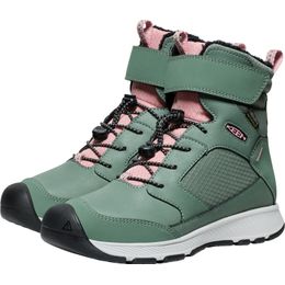 Keen M&auml;dchen Winterstiefel "SKUA WINTER WP", Gr. 32, gr&uuml;n, Leder, Synthetik, Schuhe, Snowboots, Winterboots, Winterschuhe, wasserdicht