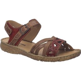 Josef Seibel Damen Sandale "Ivy 08, rot-kombi", Gr. 41, rot, Obermaterial: 100% Rindsleder Leather cow., Schuhe