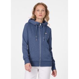 Ragwear Damen Sweatjacke "NESKIA ZIP A", blau, Gr. XL, unifarben, Sweatware, Obermaterial: 70% Baumwolle, 30% Polyester, Sweatjacken, Bestseller aus