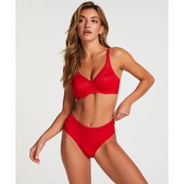 Hunkem&ouml;ller HUNKEM&Ouml;LLER Damen Slip "Nina Knickers", Gr. XL, rot, 82% Polyamid, 18% Elasthan, Unterhosen