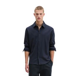 Marc O'Polo MARC O'POLO Herren Blusenshirt "aus weicher Bio-Baumwolle", schwarz, Gr. XXL, unifarben, Obermaterial: 100% Baumwolle, Shirts