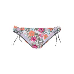 Venice Beach Damen Bikini-Hose "Summer", wei&szlig;, Gr. 34, floral, Polyamid, Badehosen, seitlich zum Binden