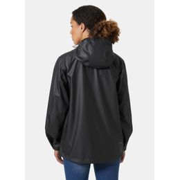Helly Hansen Damen Regenjacke "W MOSS JACKET"schwarz, Gr. XS, Obermaterial: 100% Polyurethan, Jacken, mit hochschlie&szlig;endem Kragen, winddicht,