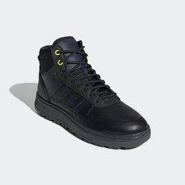 Damen Sneakerboots "FROZETIC", adidas Sportswear, Gr. 44, schwarz, Leder, Synthetik, Schuhe, Sneaker, Schn&uuml;rboots, Winterschuhe