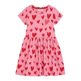 Danamade Kleid M&auml;dchen Gr&ouml;&szlig;e 128 himbeer / dunkelpink