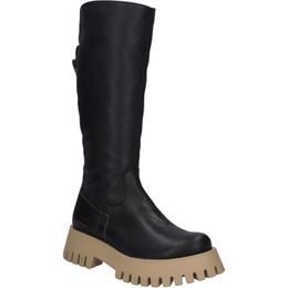 Josef Seibel Damen Stiefel "Mavie 03, schwarz-kombi", Gr. 39, schwarz, Obermaterial: 100% Rindsleder Leather cow., Schuhe