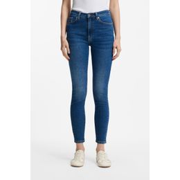 HUGO BLUE Damen Skinny-fit-Jeans "Malu", blau, Basic, Gr. 27, unifarben, Jeans, Obermaterial: 98% Baumwolle, 2% Elasthan, Jeans, Skinny Fit mit