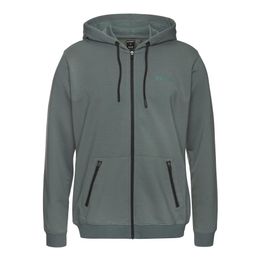 Le Jogger Herren Kapuzensweatjacke, gr&uuml;n, Gr. S, bedruckt, unifarben, Obermaterial: 50% Polyester, 45% Baumwolle, 5% Elasthan, Sweatjacken, mit