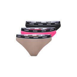 Hugo String Damen Gr&ouml;&szlig;e L mokka / hellpink / schwarz