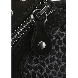 Waldl&auml;ufer WALDL&Auml;UFER Damen Schn&uuml;rschuh "HAVY-Soft", Gr. 7, schwarz, Nubukleder, Textil, Schuhe, Freizeitschuh, Halbschuh, Komfortschuh mit Rei&szlig;verschluss,