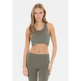 Endurance Damen Sport-BH "Querubin", Gr. Ltaupe, 92% Polyamid, 8% Elasthan, unifarben, BHs, Nahtlos