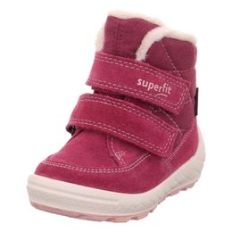 Superfit M&auml;dchen Winterboots "GROOVY 2.0, WMS: mittel", Gr. 22, rosa, Polyester, Veloursleder, Schuhe, Snowboots mit GORE-TEX, Gr&ouml;&szlig;enschablone zum