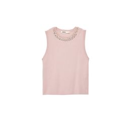 KOTON Top Damen Gr&ouml;&szlig;e S rosa / silber