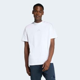 Herren T-Shirt "M A SZN T", wei&szlig;, Gr. L, adidas Sportswear, Obermaterial: 100% Baumwolle, Shirts, mit sportlichem Stil, Kurzarmdesign, ohne