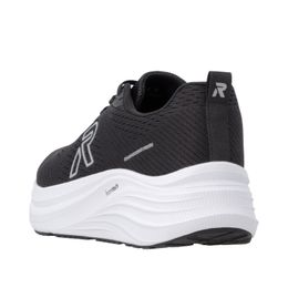 RIEKER SPORT Herren Plateausneaker, Gr. 41schwarz, Textil, unifarben, Schuhe, Freizeitsneaker, Halbschuh, Schn&uuml;rschuh mit Plateau