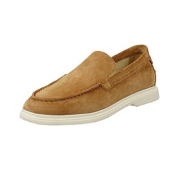 Gant Herren Slipper "Boery", Gr. 45braun, Veloursleder, Schuhe, Bootsschuh, Sommerschuh, Mokassin mit Lederfutter