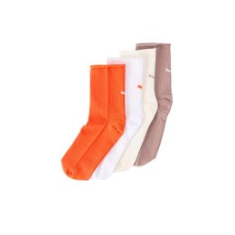 Puma Socken Damen Gr&ouml;&szlig;e 39/42 hellbeige / flieder / orange / wei&szlig;
