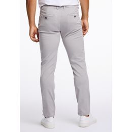 LINDBERGH Herren Chinos "Chinos Slim Fit", grau, Gr. 38, unifarben, Obermaterial: 98% Baumwolle, 2% Elasthan, Hosen