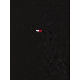 Tommy Hilfiger Herren Poloshirt "1985 SLIM POLO", schwarz, Basic, Gr. M, unifarben, Piqu&eacute;, Obermaterial: 97% Baumwolle, 3% Elasthan, Shirts, mit